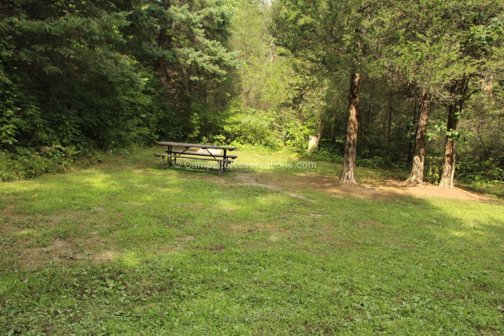 Photo of Campsite 106 in Bedrock Campground at Ferris Provincial Park ...