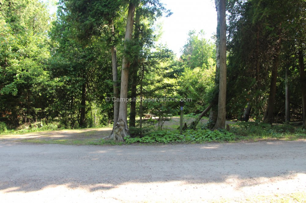 Campsite 01 in Gunn Point Campground at Inverhuron Provincial Park ...