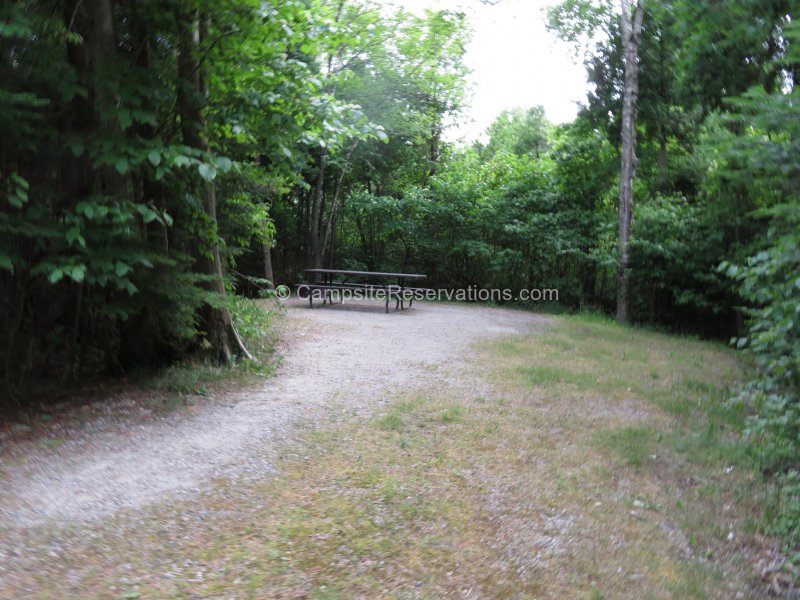 Photo of Campsite 02 in Gunn Point Campground at Inverhuron Provincial ...