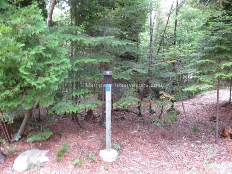 Campsite 11 in Gunn Point Campground at Inverhuron Provincial Park ...