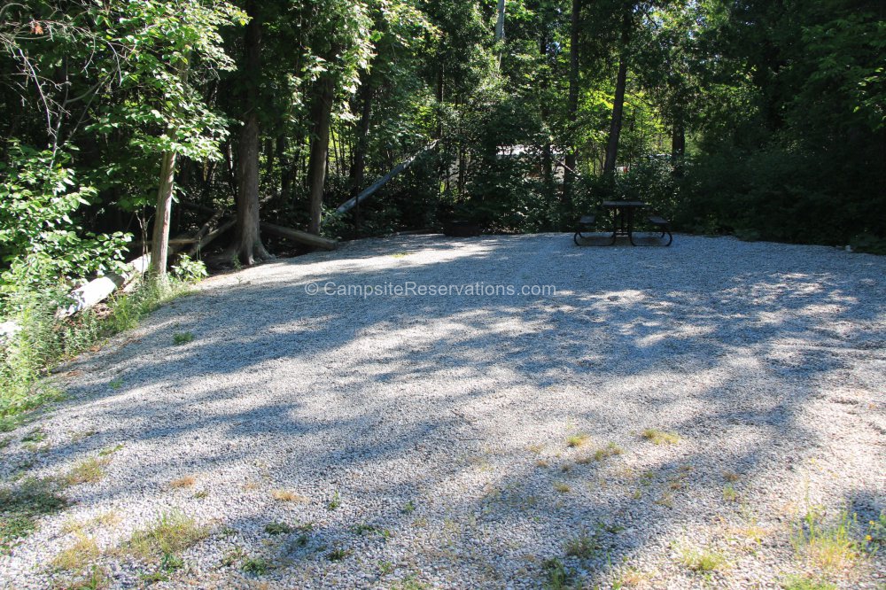 Campsite 143 in Lime Kiln Campground at Inverhuron Provincial Park ...