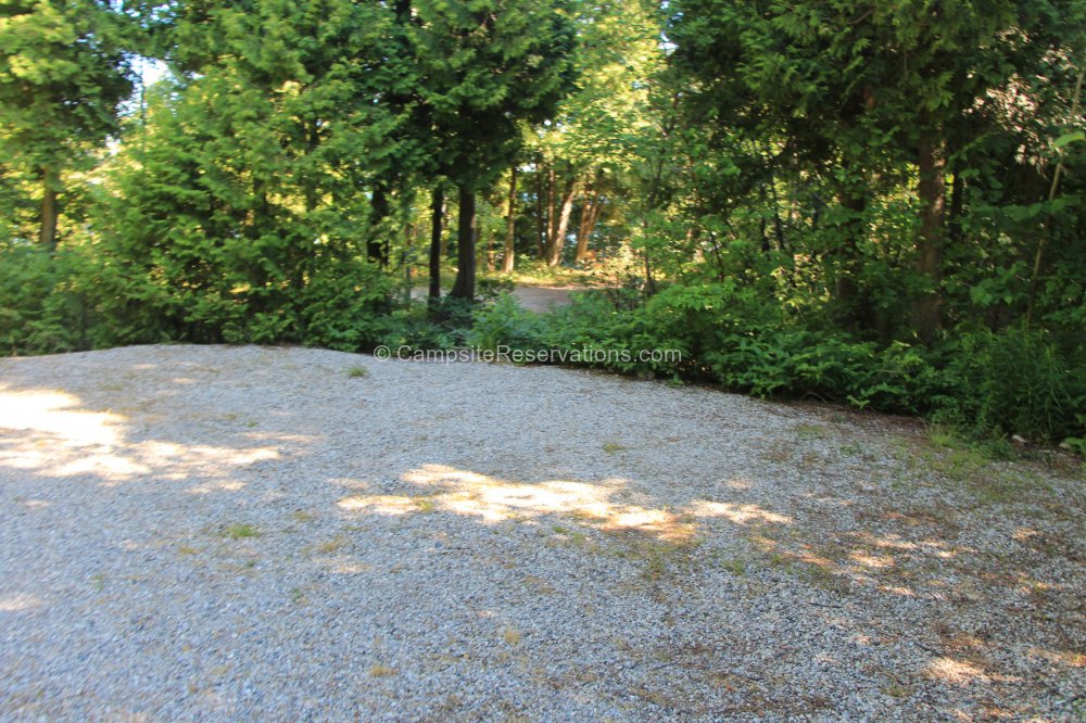 Campsite 158 in Lime Kiln Campground at Inverhuron Provincial Park ...