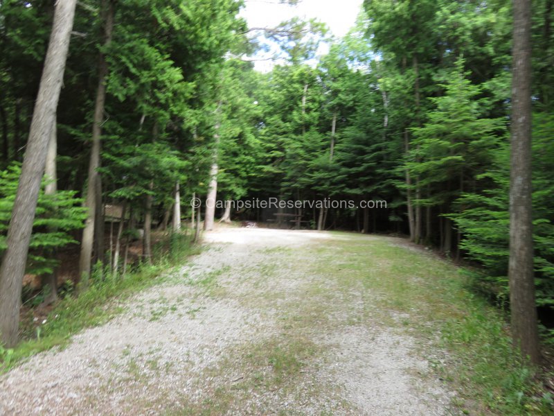 Photo of Campsite 16 in Gunn Point Campground at Inverhuron Provincial ...