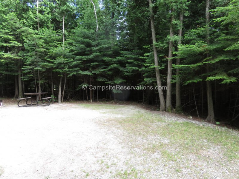 Photo of Campsite 16 in Gunn Point Campground at Inverhuron Provincial ...