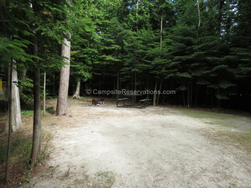 Photo of Campsite 16 in Gunn Point Campground at Inverhuron Provincial ...