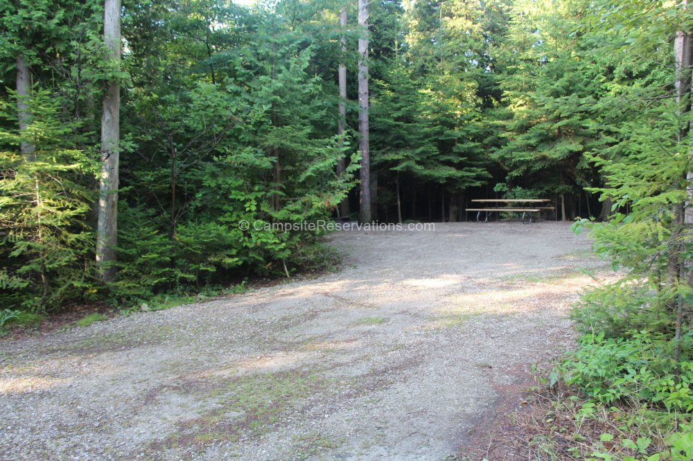 Photo of Campsite 180 in Lime Kiln Campground at Inverhuron Provincial ...
