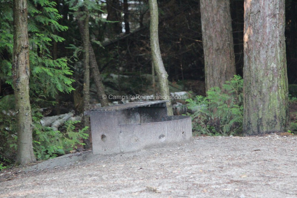 Photo of Campsite 180 in Lime Kiln Campground at Inverhuron Provincial ...