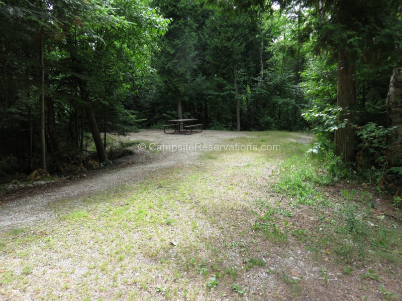 Photo of Campsite 23 in Gunn Point Campground at Inverhuron Provincial ...