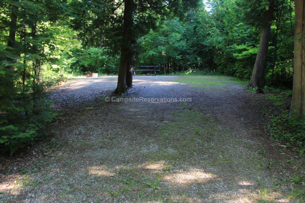 Photo of Campsite 25 in Gunn Point Campground at Inverhuron Provincial ...