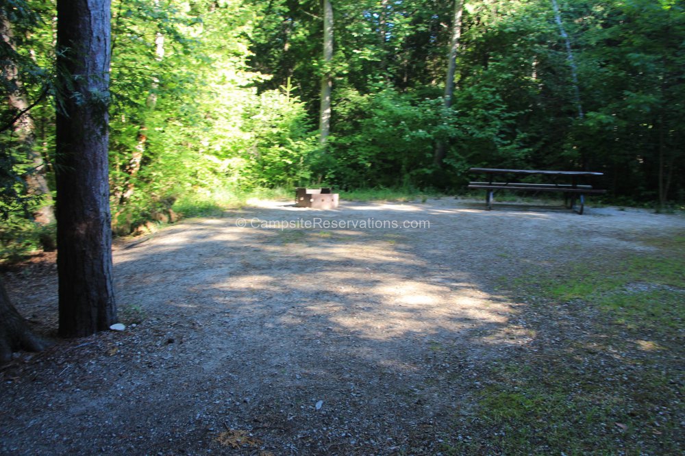 Photo of Campsite 25 in Gunn Point Campground at Inverhuron Provincial ...