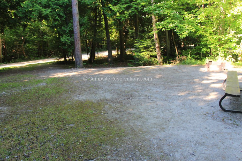 Photo of Campsite 25 in Gunn Point Campground at Inverhuron Provincial ...