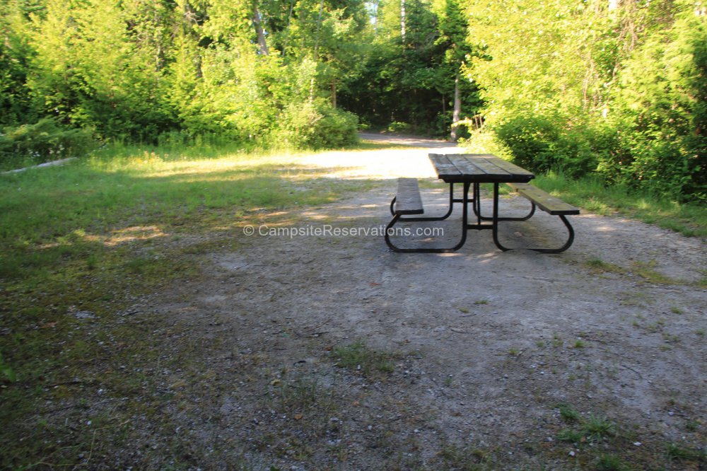 Photo of Campsite 34 in Gunn Point Campground at Inverhuron Provincial ...
