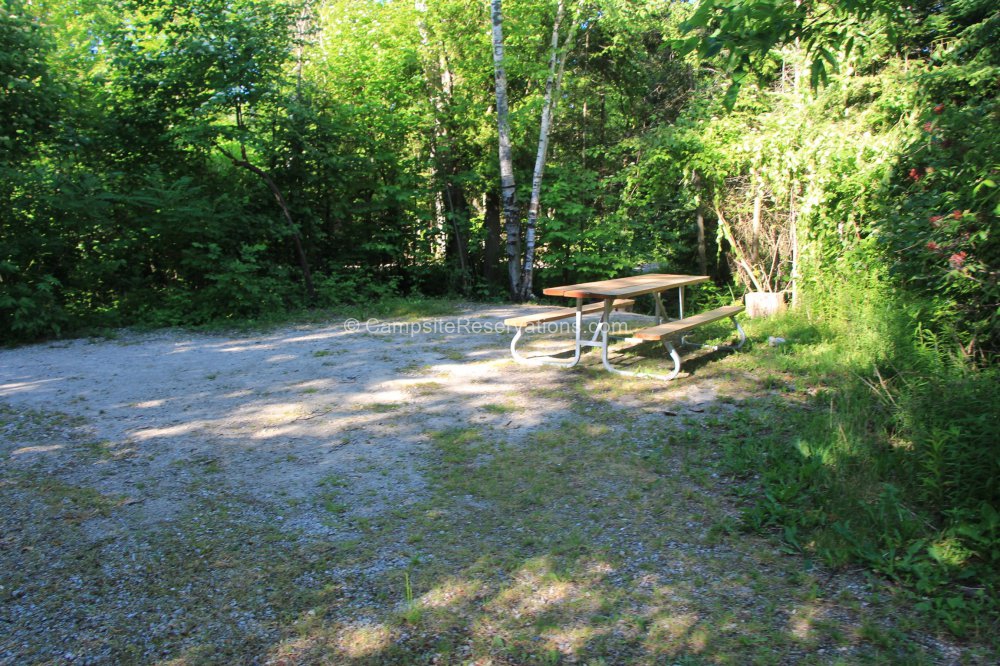Photo of Campsite 43 in Gunn Point Campground at Inverhuron Provincial ...