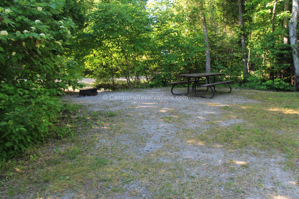 Photo of Campsite 44 in Gunn Point Campground at Inverhuron Provincial ...