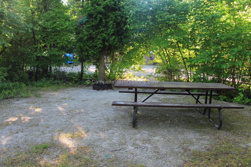 Photo of Campsite 44 in Gunn Point Campground at Inverhuron Provincial ...