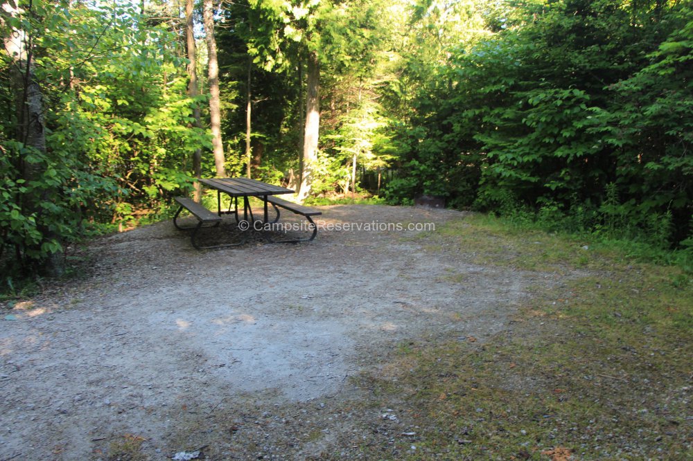 Photo of Campsite 45 in Gunn Point Campground at Inverhuron Provincial ...