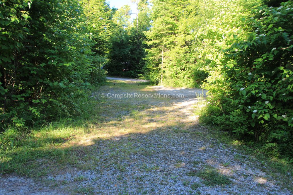 Photo of Campsite 51 in Gunn Point Campground at Inverhuron Provincial ...
