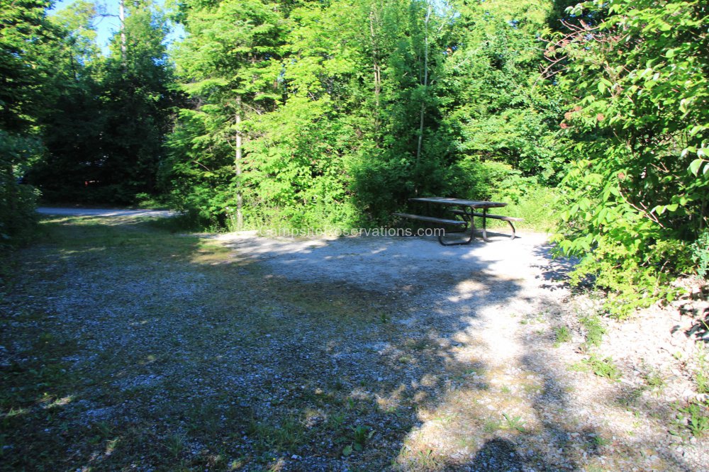 Photo of Campsite 51 in Gunn Point Campground at Inverhuron Provincial ...