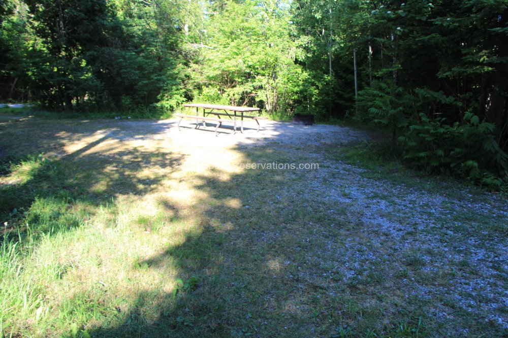 Photo of Campsite 52 in Gunn Point Campground at Inverhuron Provincial ...