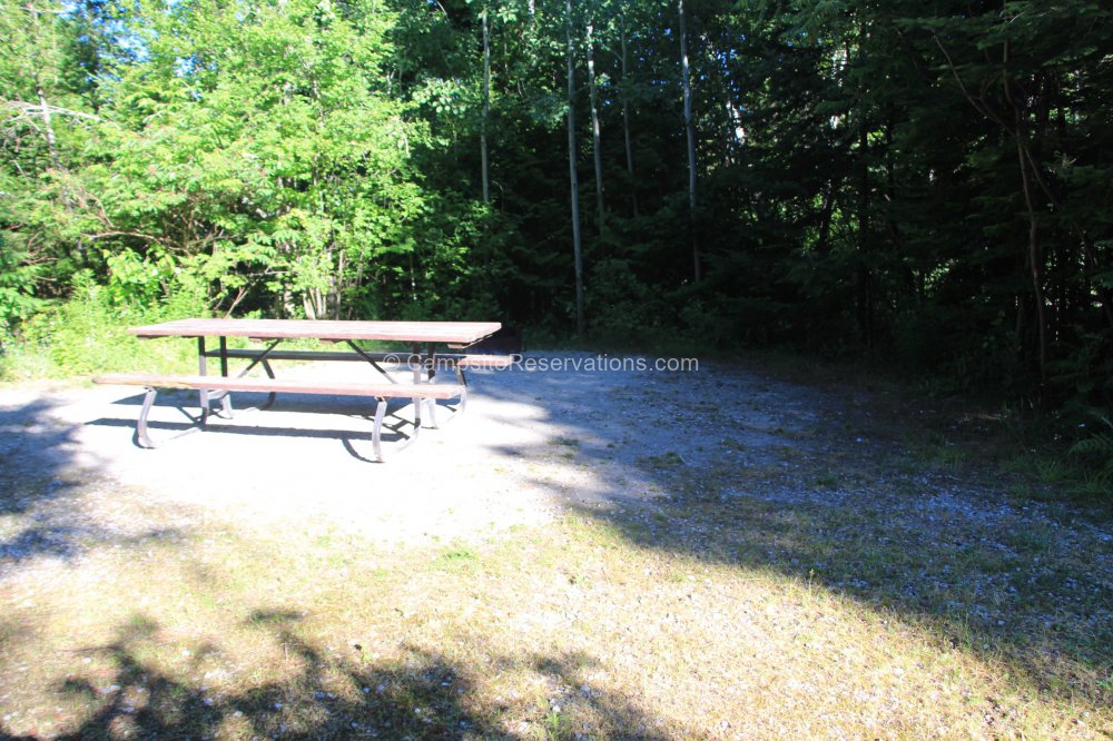 Campsite 52 in Gunn Point Campground at Inverhuron Provincial Park ...