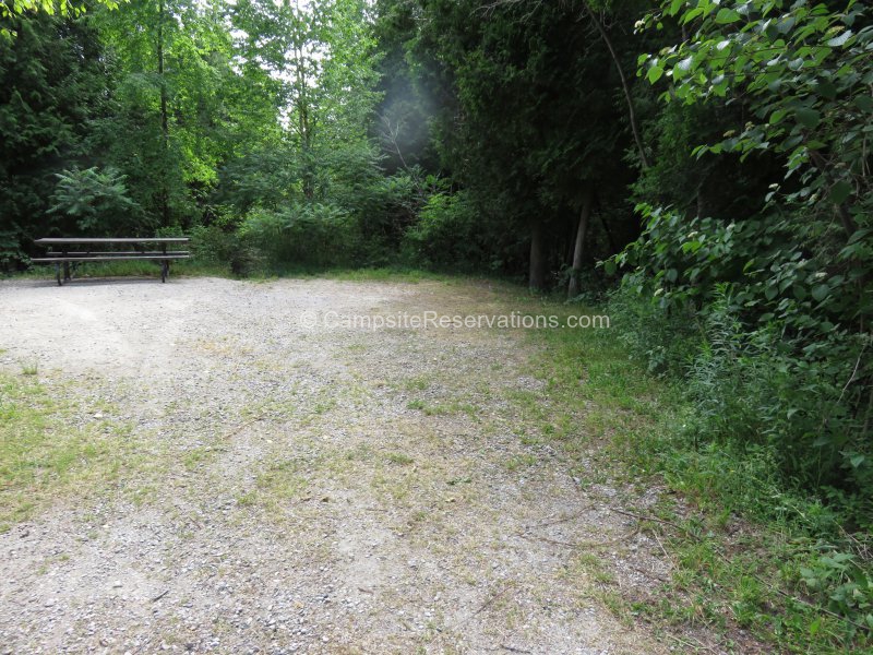 Campsite 67 in Gunn Point Campground at Inverhuron Provincial Park ...