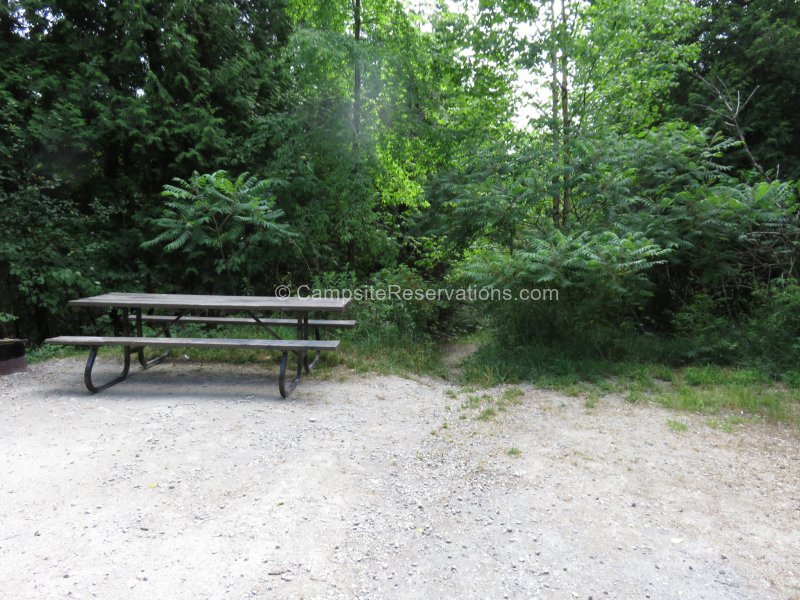 Campsite 67 in Gunn Point Campground at Inverhuron Provincial Park ...