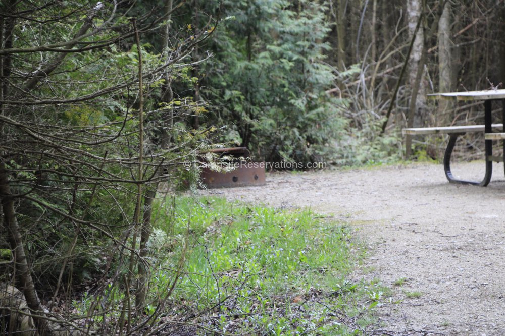 Photo of Campsite 28 in Gunn Point Campground at Inverhuron Provincial ...
