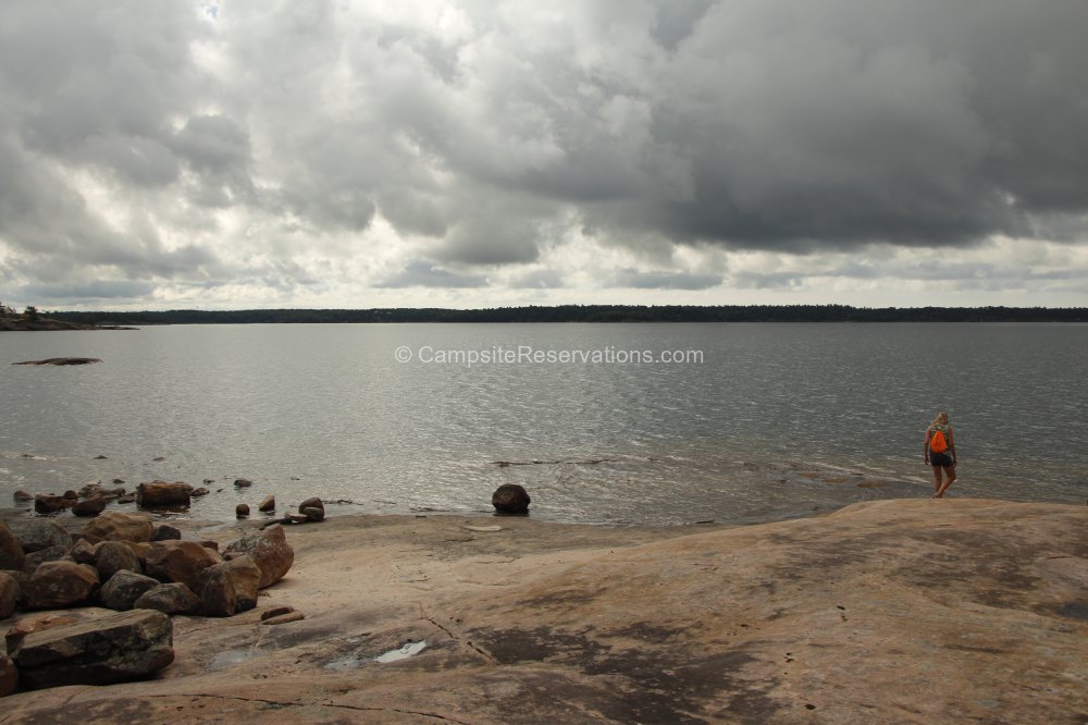 Kilcoursie Bay Campground at Killbear Provincial Park, Ontario, Canada