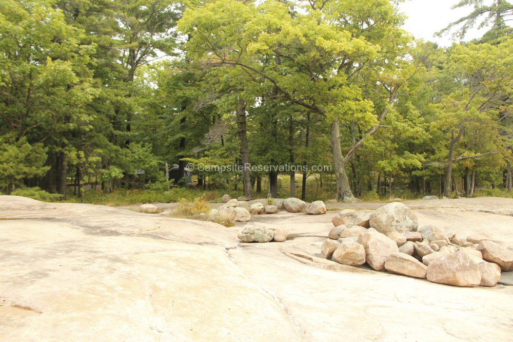 Kilcoursie Bay Campground at Killbear Provincial Park, Ontario, Canada
