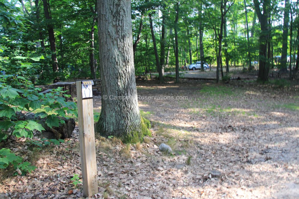 Campsite 1111 in Lighthouse Point Campground at Killbear Provincial ...