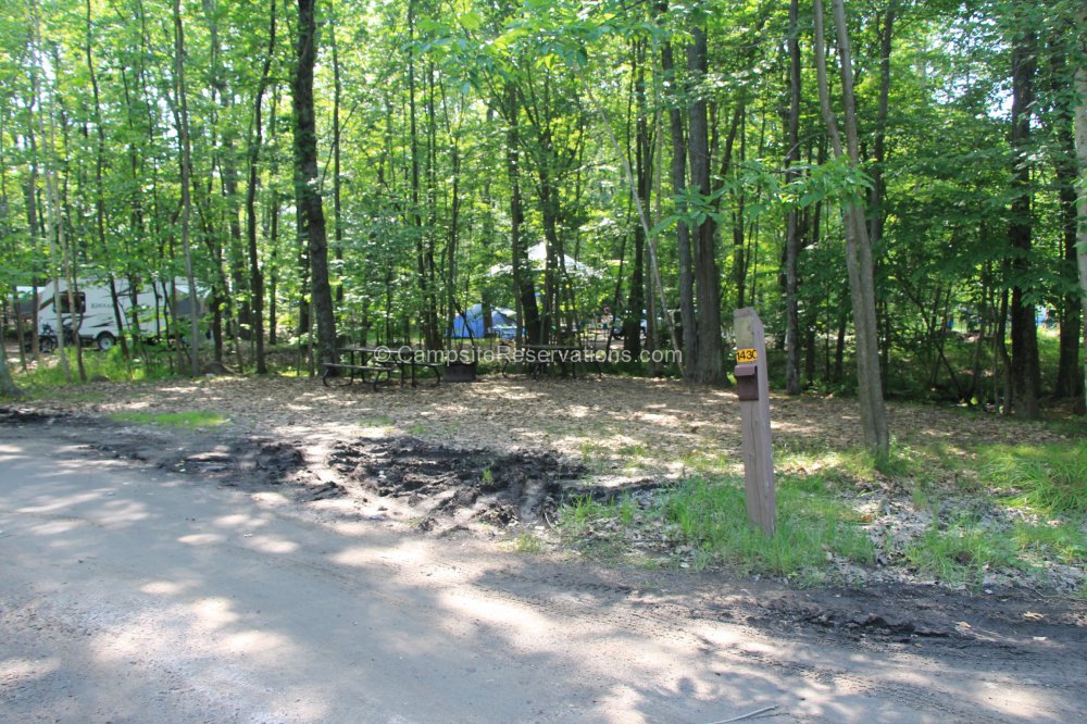 Photo of Campsite 1430 in Lighthouse Point Campground at Killbear ...