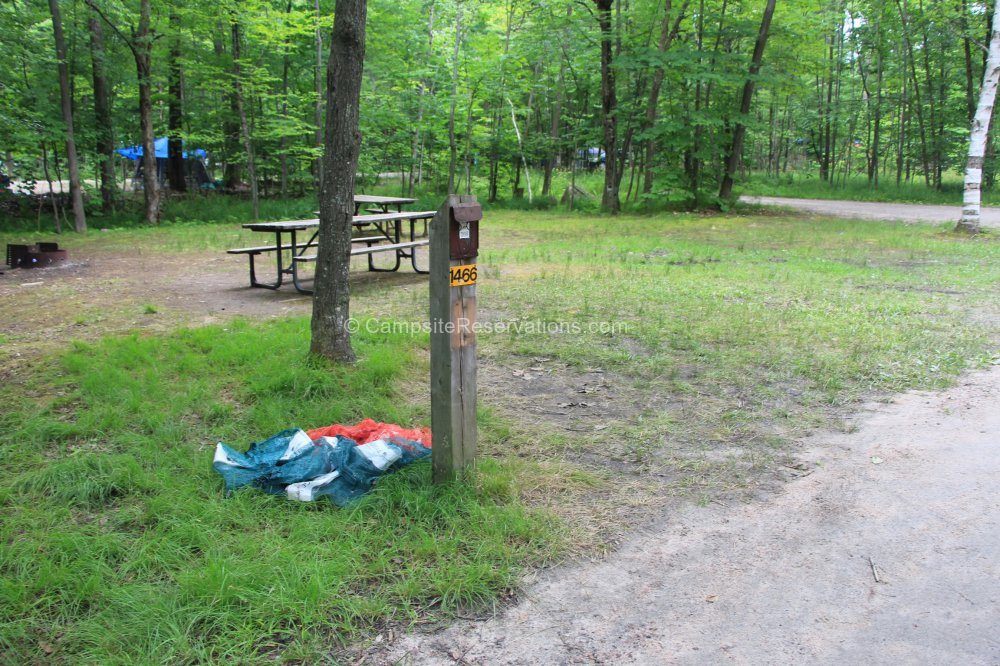 Photo of Campsite 1466 in Lighthouse Point Campground at Killbear ...