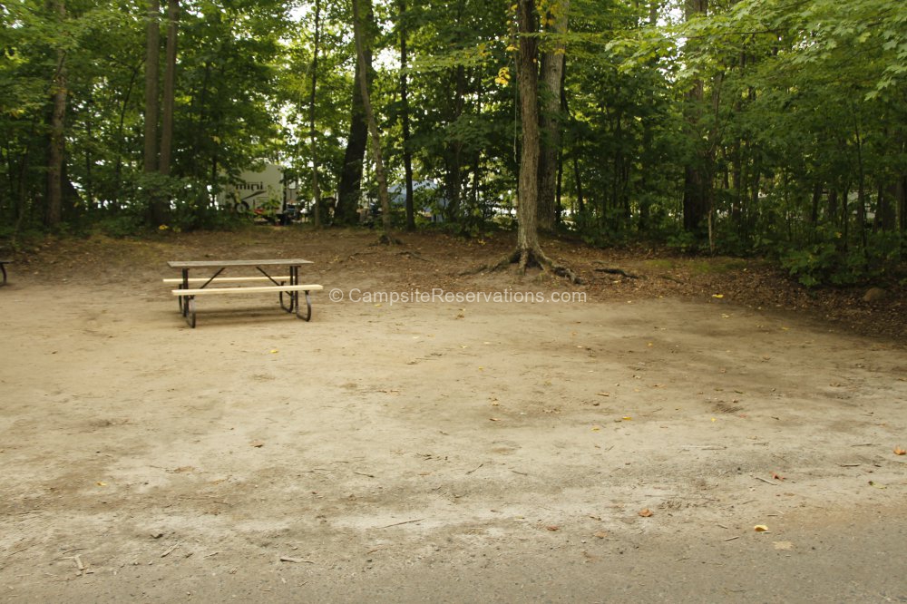 Campsite 107 in Kilcoursie Bay Campground at Killbear Provincial Park ...