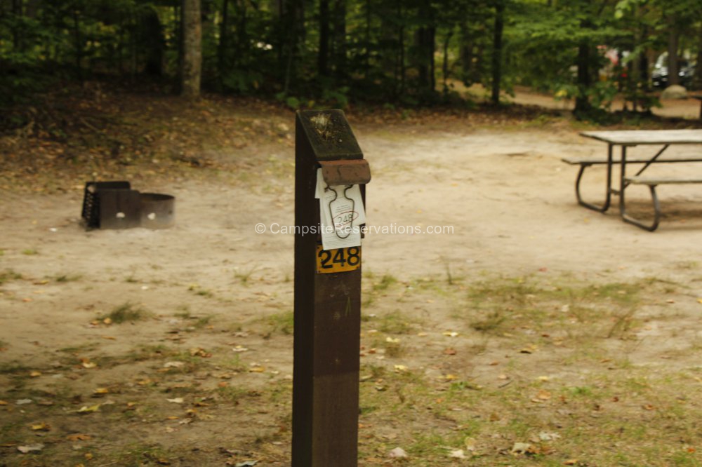 Photo of Campsite 248 in Beaver Dams Campground at Killbear Provincial ...