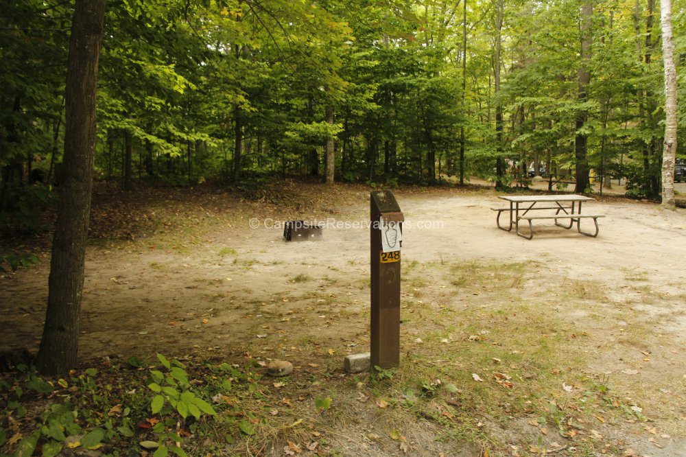 Photo of Campsite 248 in Beaver Dams Campground at Killbear Provincial ...