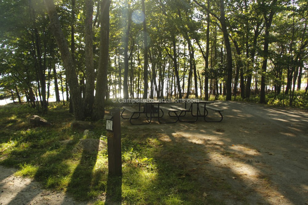 Photo of Campsite 326 in Beaver Dams Campground at Killbear Provincial ...