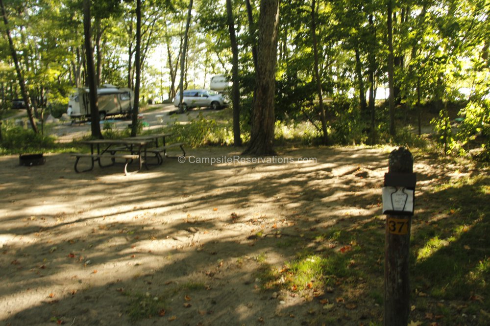 Photo of Campsite 371 in Beaver Dams Campground at Killbear Provincial ...