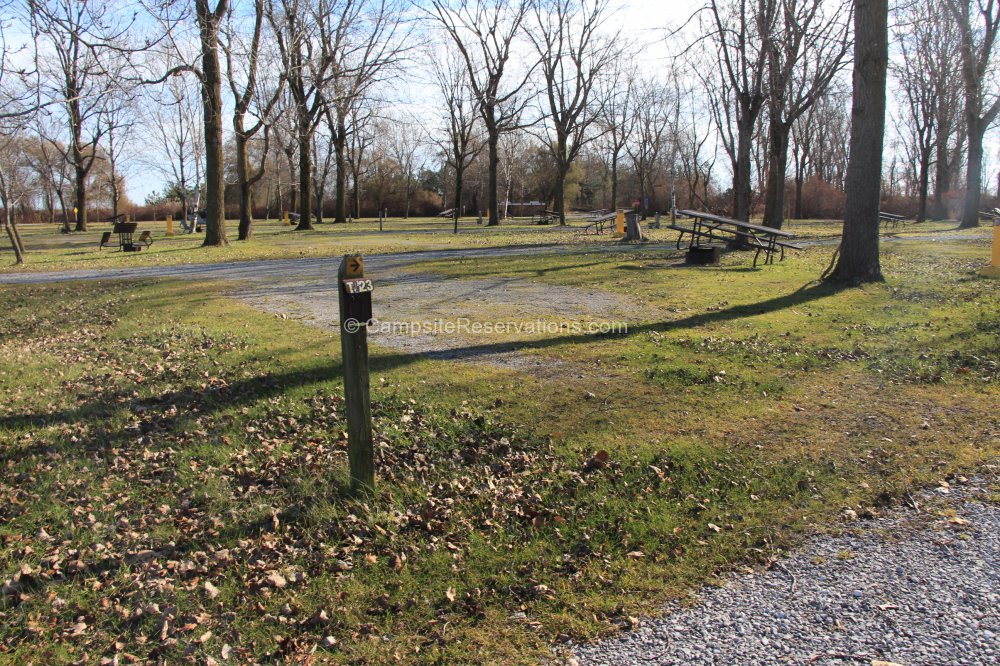 Photo of Campsite 23 in Firefly Campground at Long Point Provincial ...