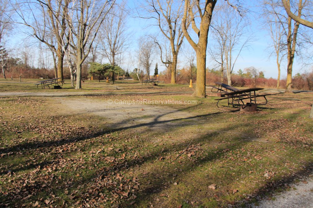 Campsite 40 in Firefly Campground at Long Point Provincial Park ...