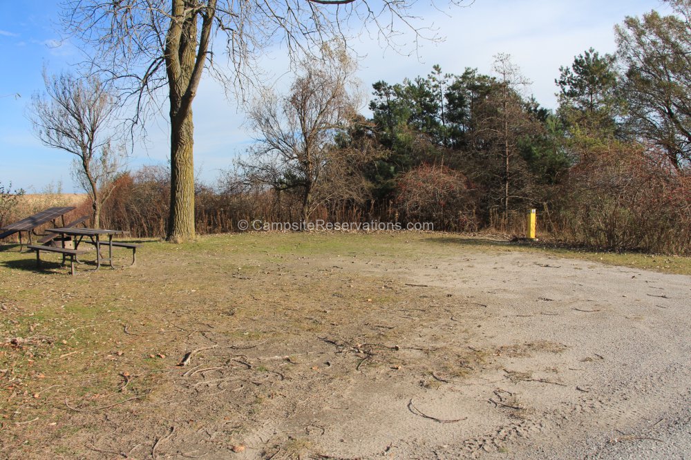 Campsite 458 in Turtle Dunes Campground at Long Point Provincial Park ...