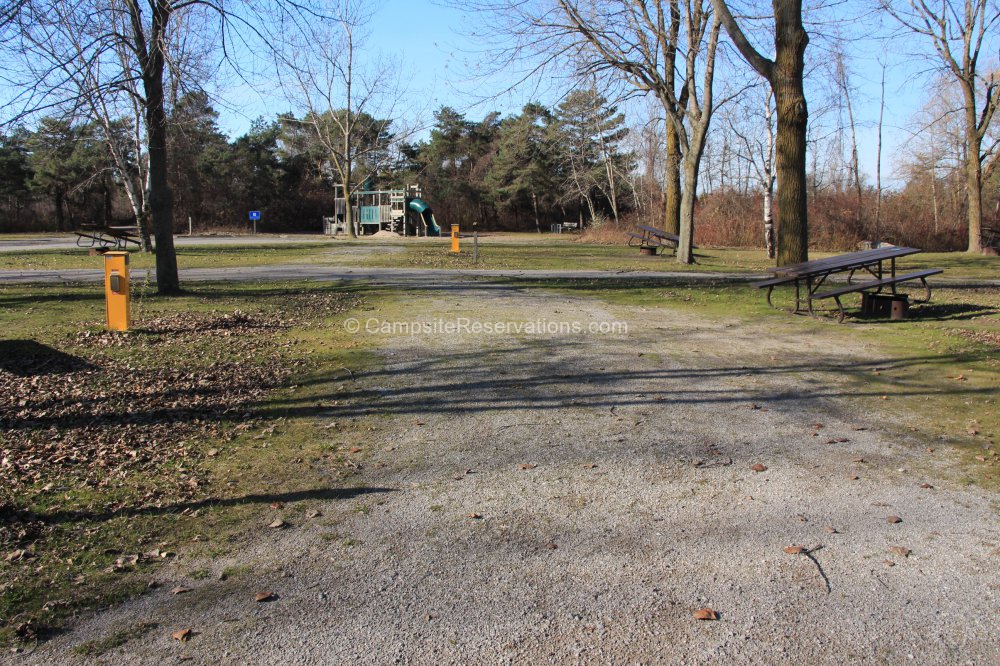 Campsite 46 in Firefly Campground at Long Point Provincial Park ...