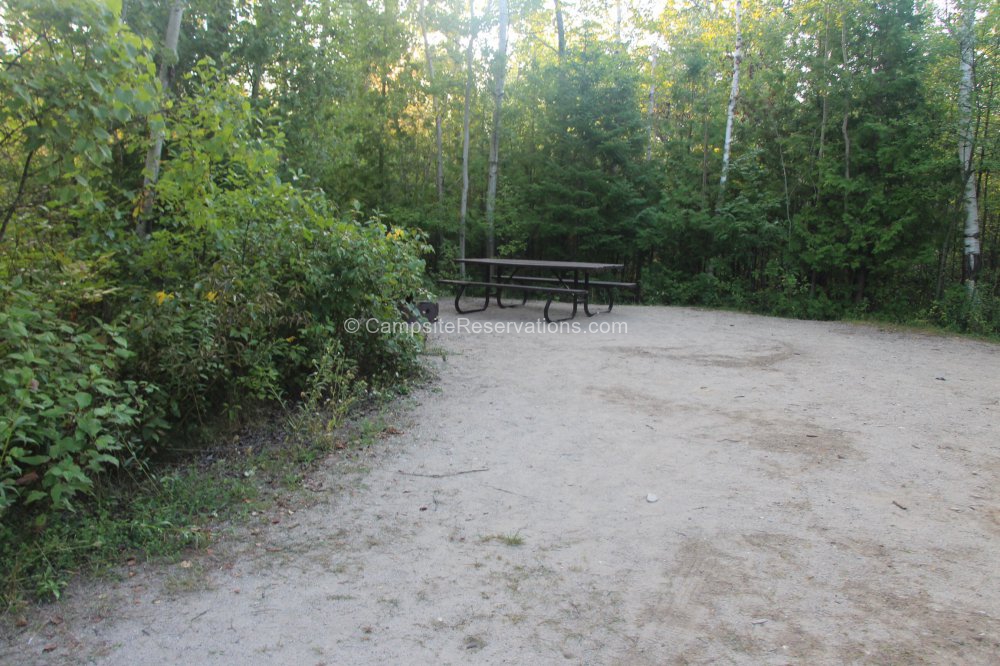 Photo of Campsite 261 in Huron Campground at MacGregor Point Provincial ...