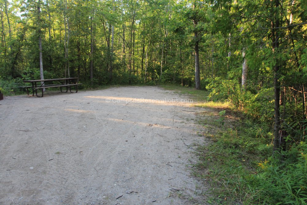 Photo of Campsite 289 in Huron Campground at MacGregor Point Provincial ...