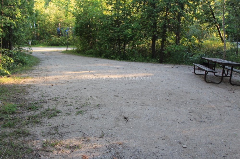 Photo of Campsite 289 in Huron Campground at MacGregor Point Provincial ...