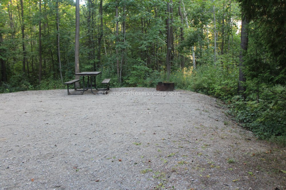 Photo of Campsite 301 in Huron Campground at MacGregor Point Provincial ...