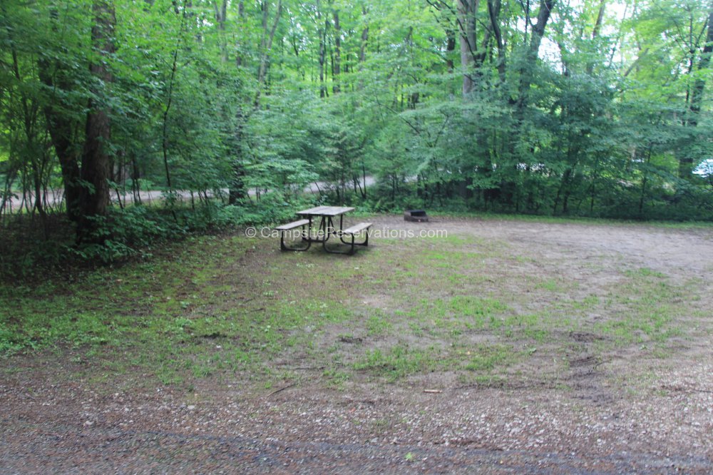 Campsite 001 in Mara Provincial Park Campground at Mara Provincial Park ...