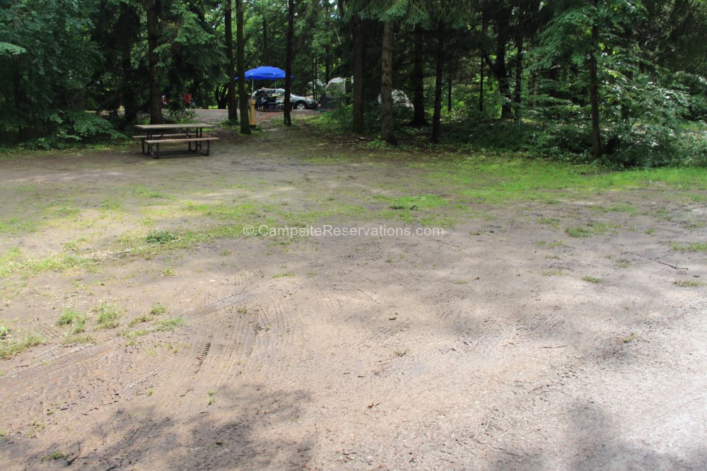 Campsite 022 in Mara Provincial Park Campground at Mara Provincial Park ...