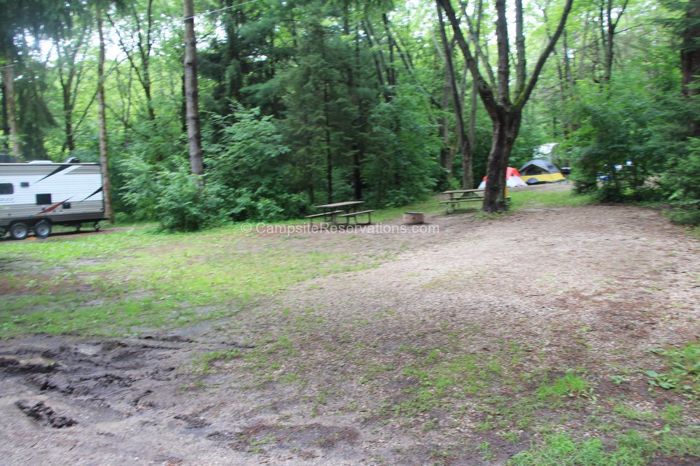 Campsite 035 in Mara Provincial Park Campground at Mara Provincial Park ...