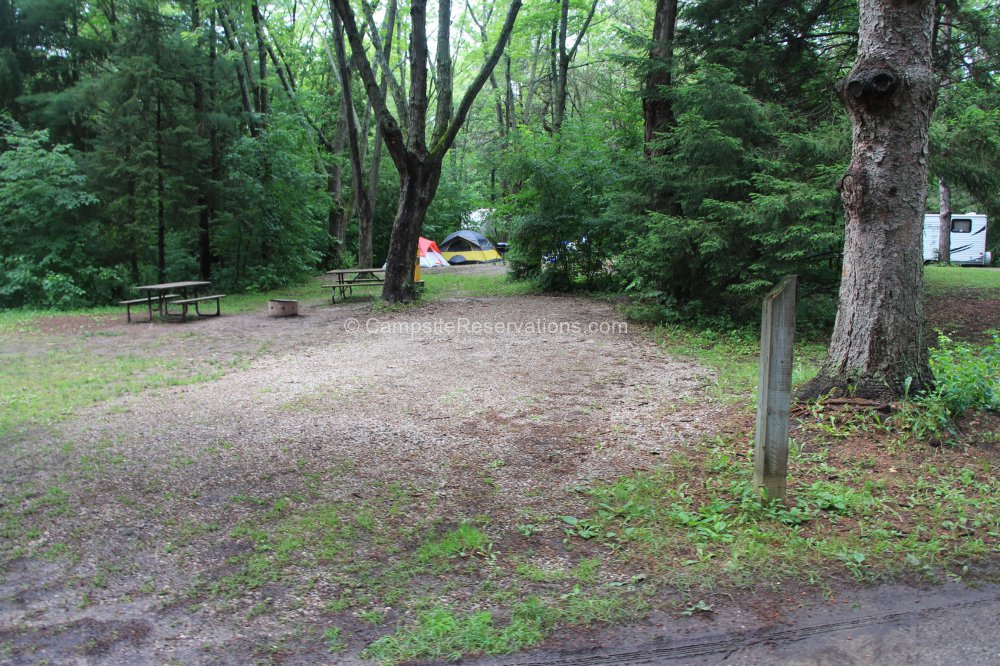 Campsite 035 in Mara Provincial Park Campground at Mara Provincial Park ...