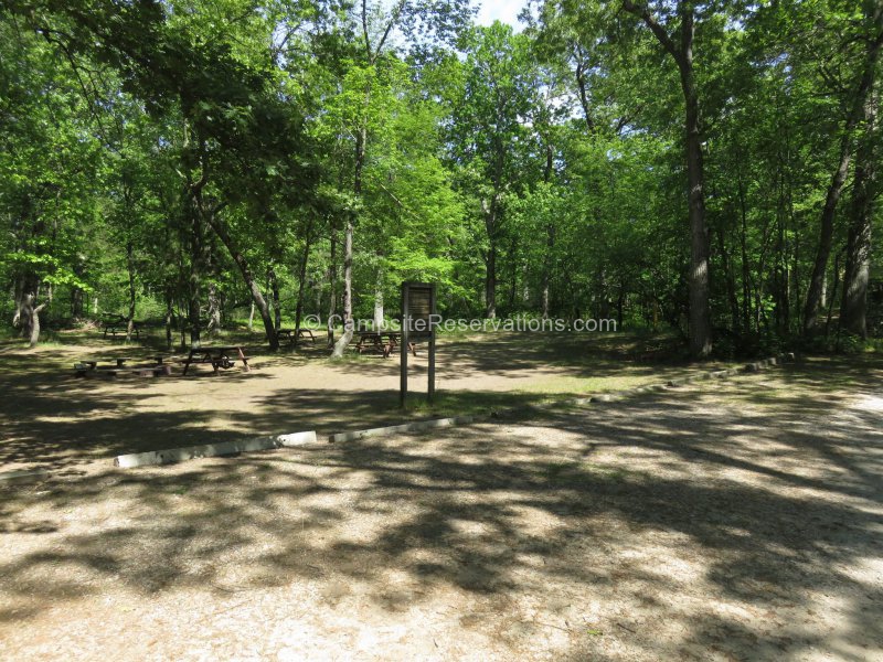 Group Campground at The Pinery Provincial Park, Ontario, Canada